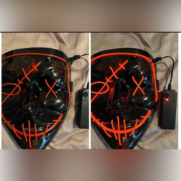 Costumes | Halloween Clubbing Light Up Led Mask Costume Rave Party ...